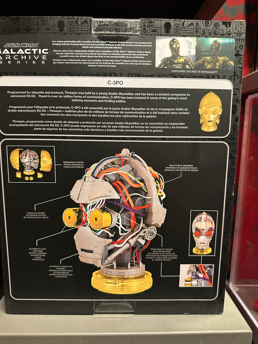Star Wars Galactic Archive Series: C-3PO Premium Electronic Head – The ...