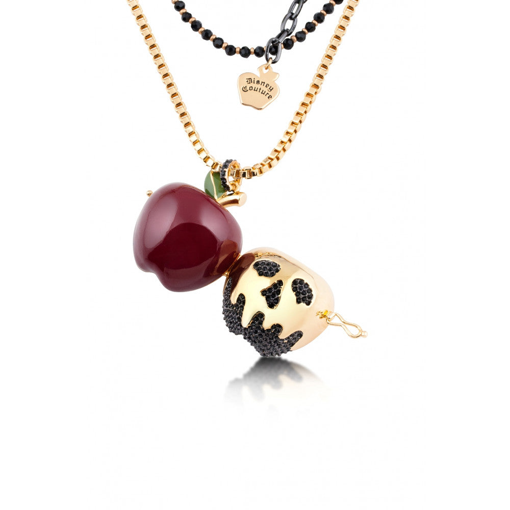 Disney Couture Kingdom Snow White Large Poison Apple Locket Necklace ...