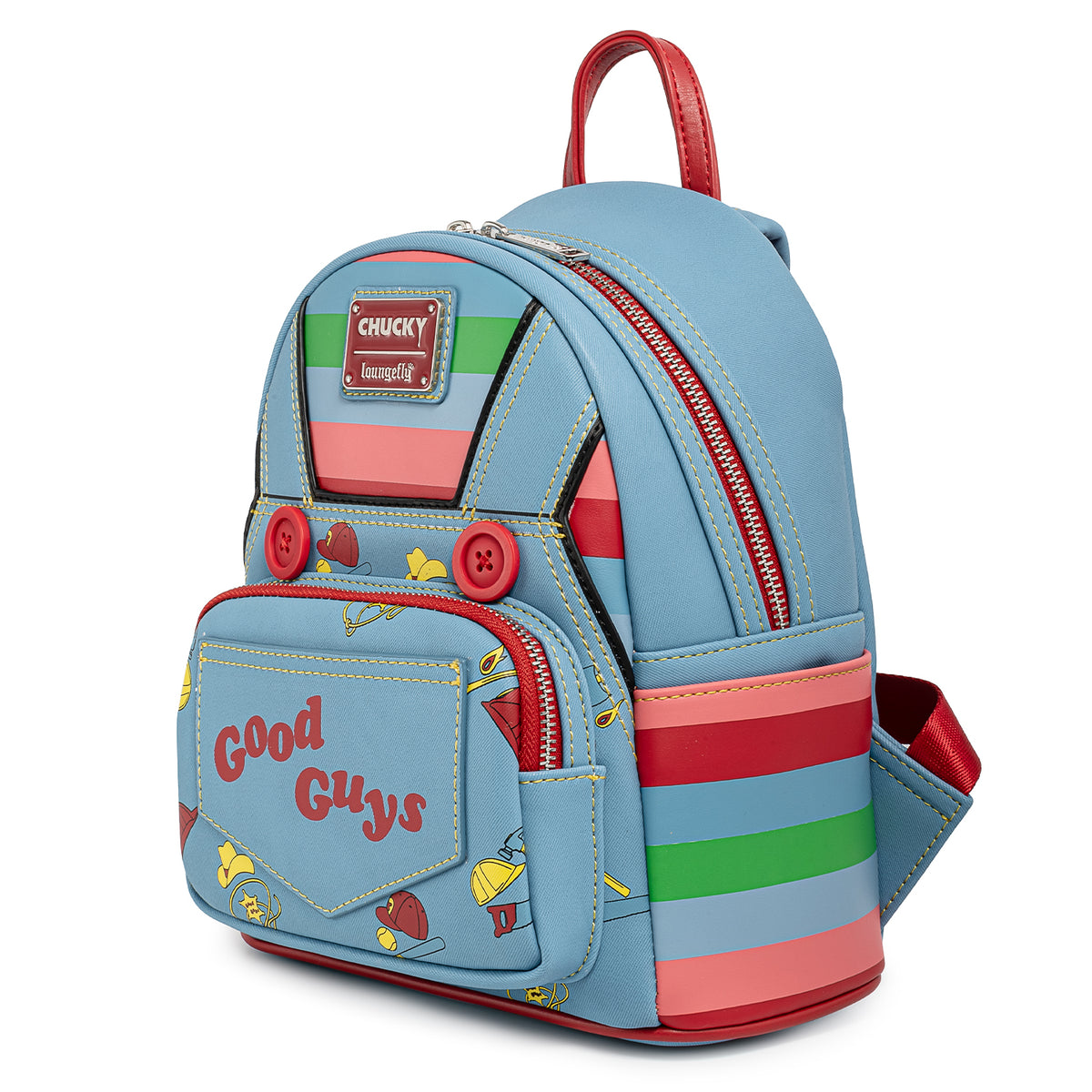 Loungefly Childs Play Chucky Cosplay Mini Backpack – The Line Jumper