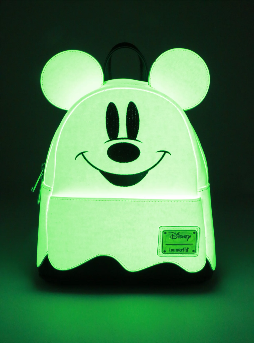 Loungefly Disney Mickey Ghost Mini Backpack - GLOWS IN THE DARK – The ...