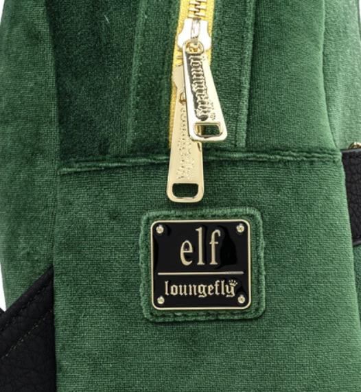 Loungefly Elf Buddy Cosplay Mini Backpack and Candy Cane Forest Wallet ...