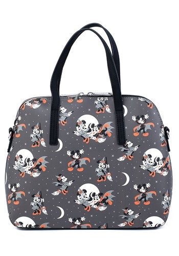 Loungefly Disney Mickey Minnie Halloween Vamp Witch AOP Crossbody Bag ...