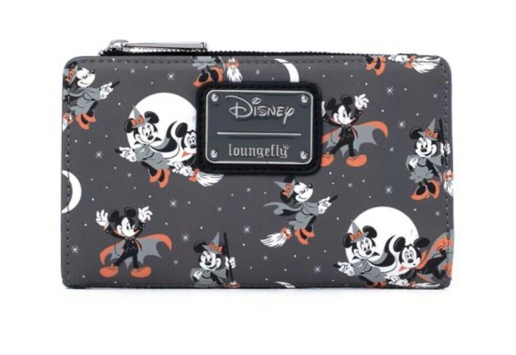 Loungefly Disney Mickey Minnie Halloween Vamp Witch AOP Bundle (Backpa ...