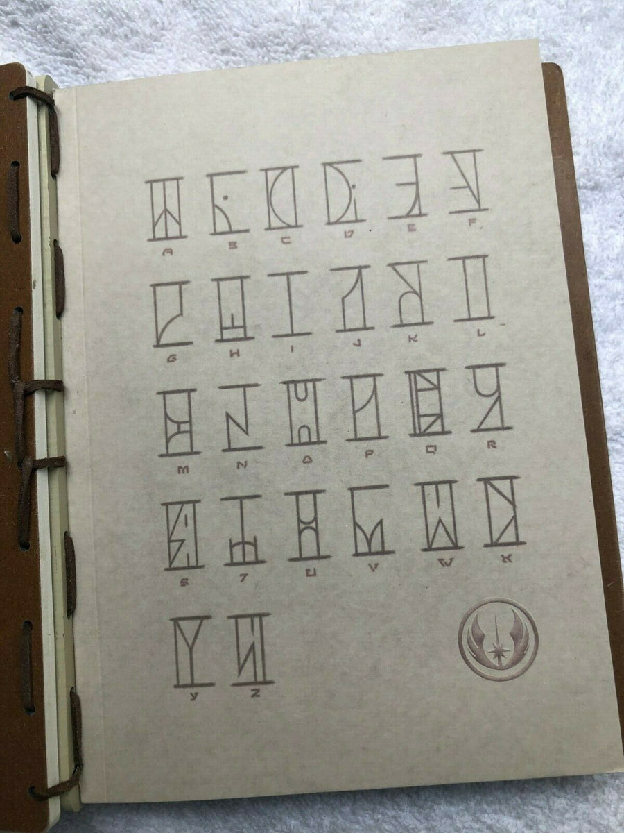 Galaxy's Edge Jedi Journal Notebook with Aurebesh Decoder – The Line Jumper